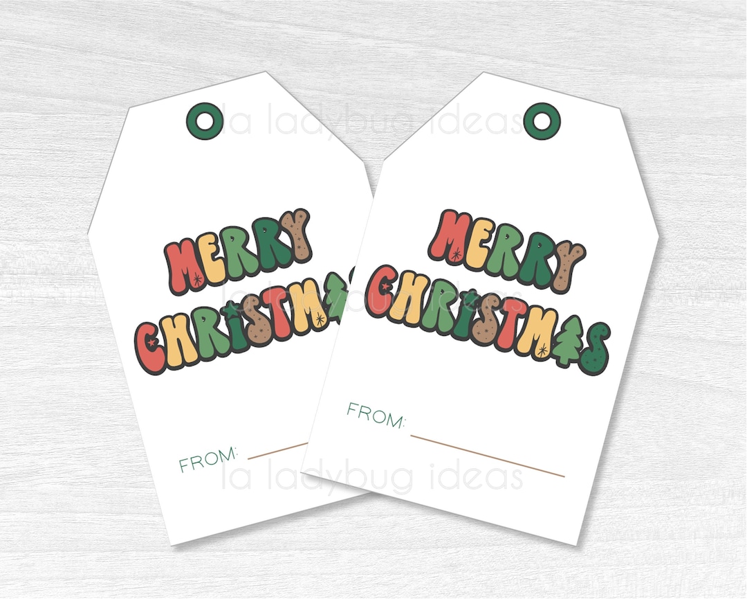 Merry Christmas Gift Tags. Printable Gift Tags for Christmas. PDF ...