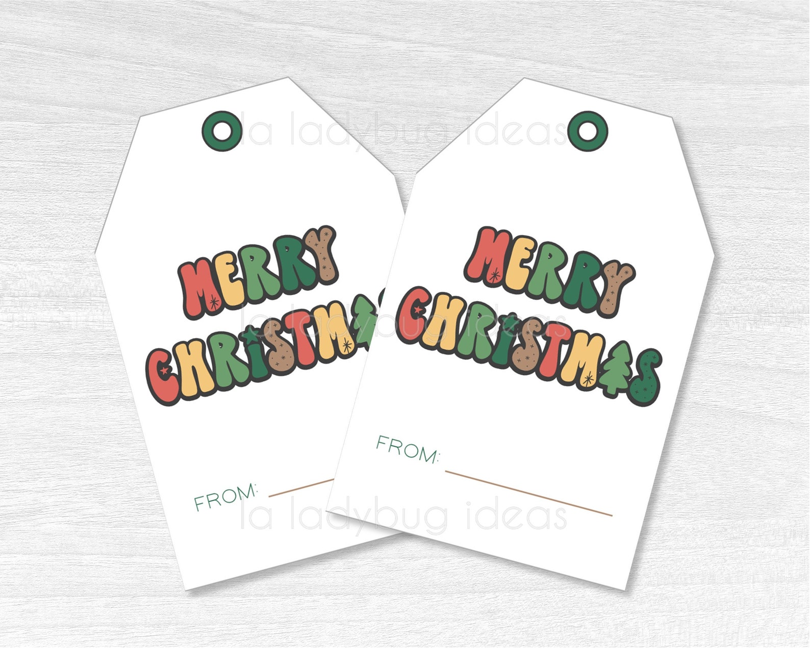Merry Christmas Gift Tags. Printable Gift Tags for Christmas. - Etsy