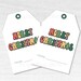 Merry Christmas Gift Tags. Printable Gift Tags for Christmas. PDF ...