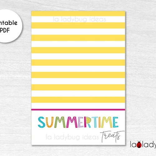 Printable Cookie Card. Summer Card for Cookies. Digital Cookie - Etsy