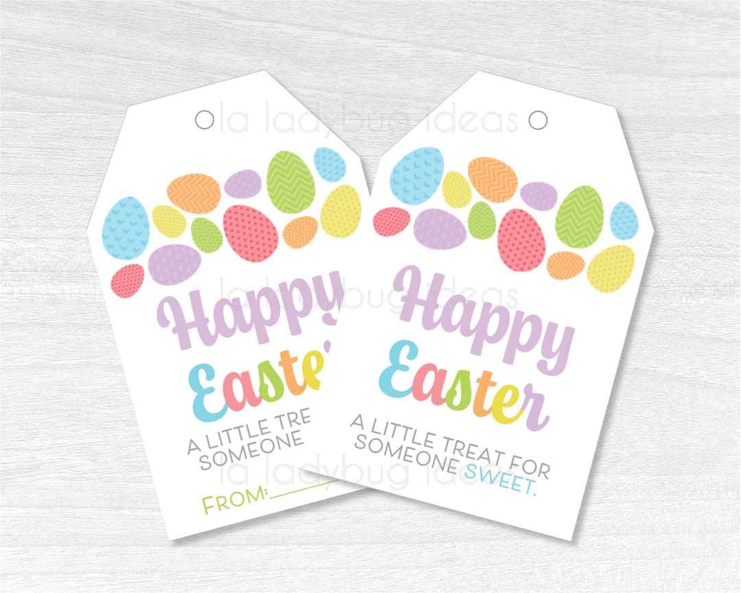 Easter Gift Tags. Gift Tags for Easter. Printable PDF. Instant Download ...