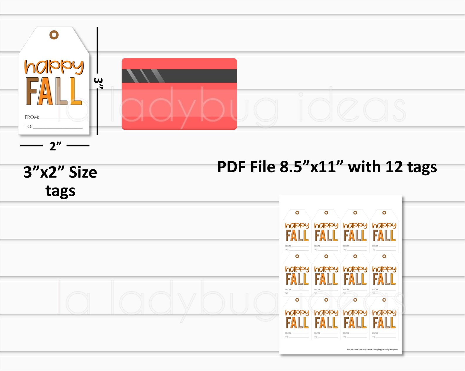 Happy Fall Printable Tags. Gift Tags for Fall Gifts. Printable - Etsy