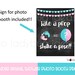 Gender Reveal Baby Shower Photo Booth Props. Pink and Aqua. Printable ...
