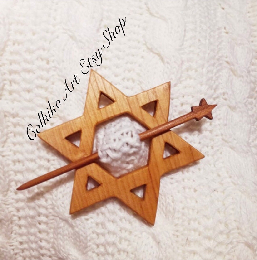 Wooden Shawl Pin Wood Brooch Wood Scarf Pin Women Giftbaby - Etsy