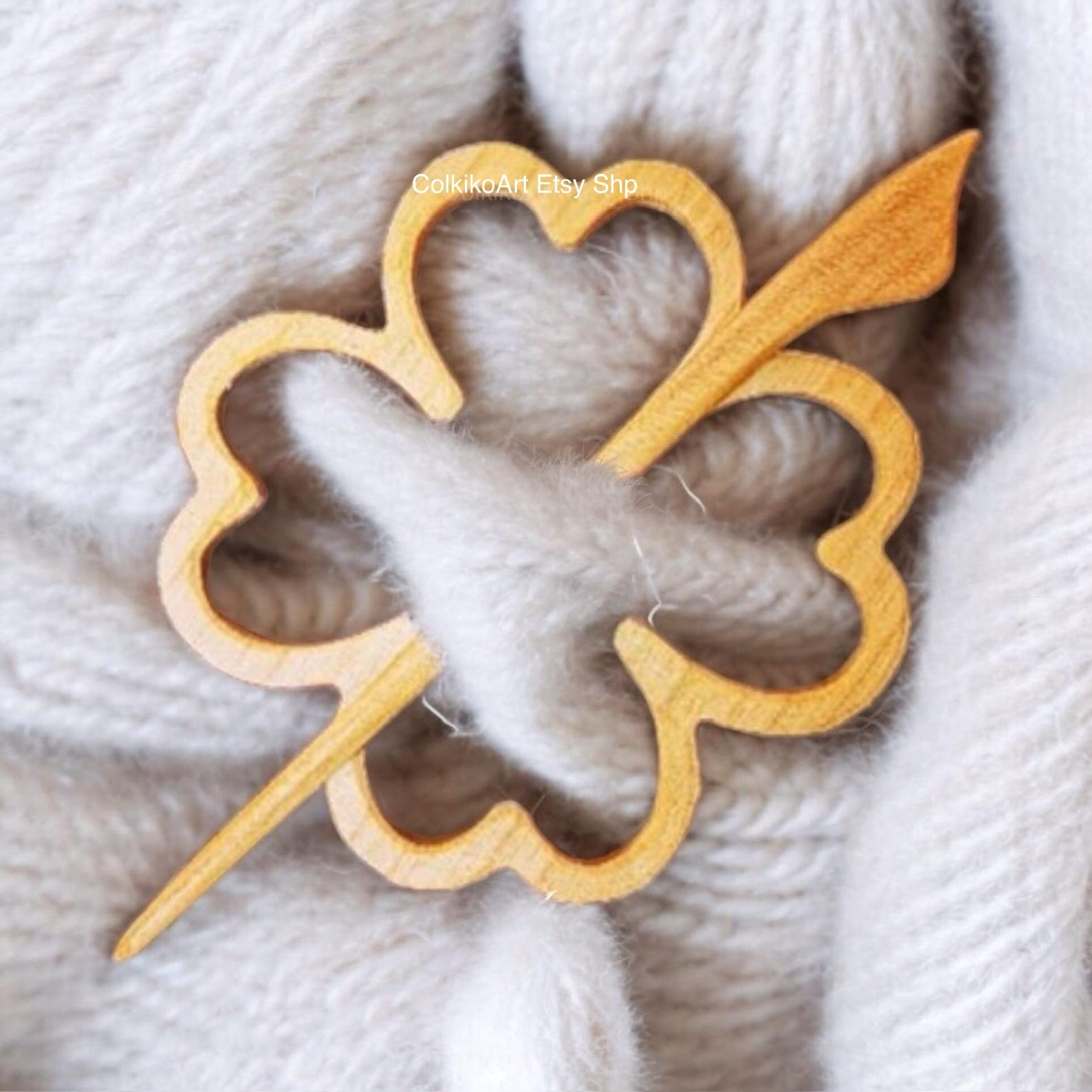 Wooden Shawl Pin, Wood Brooch, Wood Scarf Pin, Women Gift, Baby Girl ...