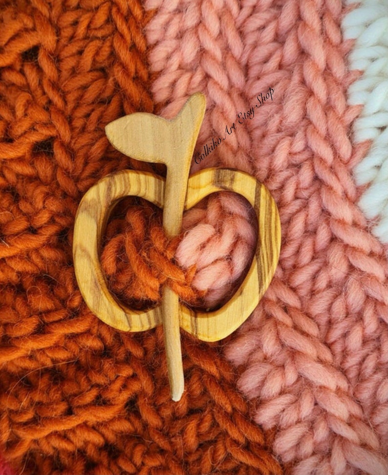 Wooden Shawl Pin Wood Brooch Wood Scarf Pin Women Gift | Etsy