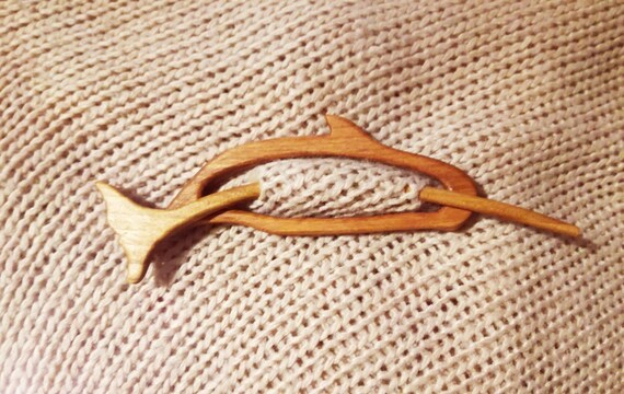 Wooden Shawl Pin Wood Brooch Wood Scarf Pin Women Gift | Etsy