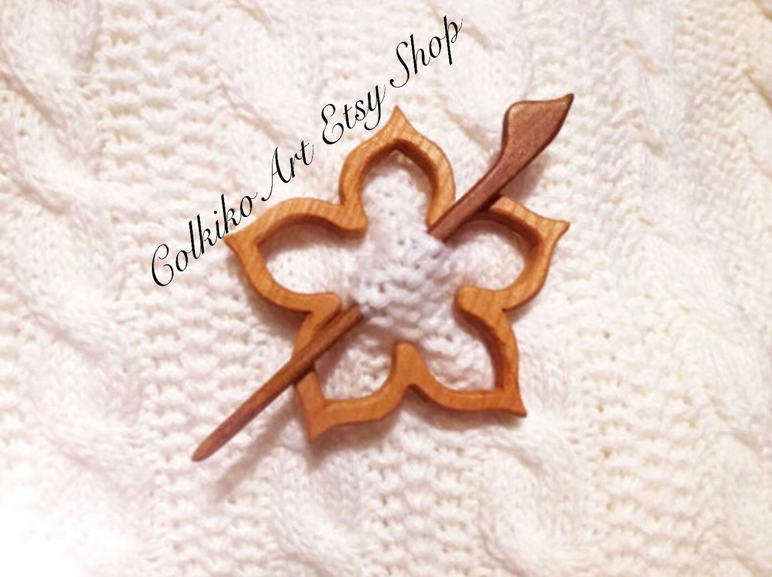Custom Wooden Shawl Pin, Animals, Girl Gift,eco Friendly Accessory ...
