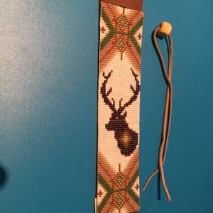 Elk Totem, Native American Inspired,brown and Green, Delica Glass Loom ...