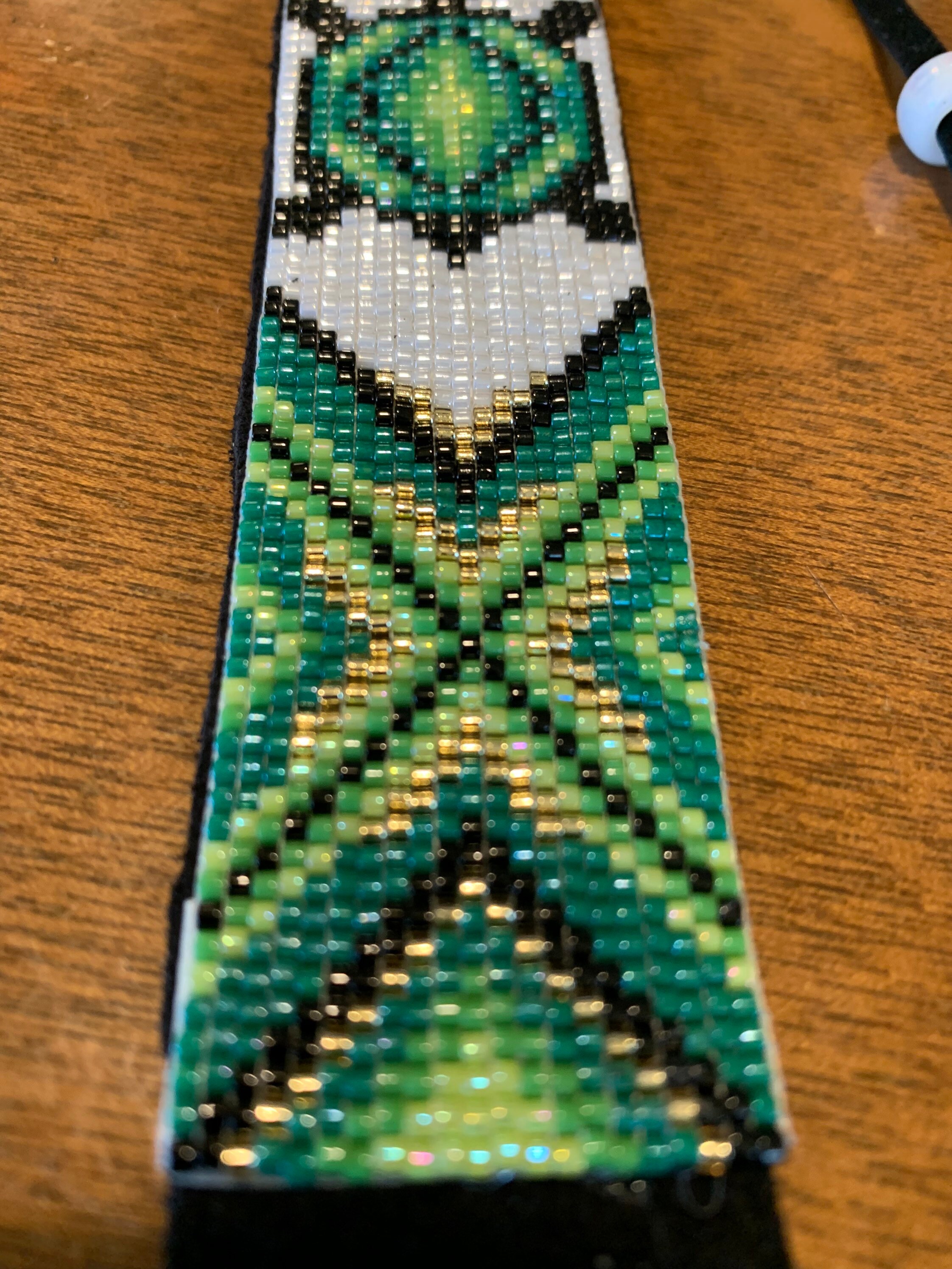 Native American Turtle Totem Beaded Bracelet - Handmade Loom Beaded ...