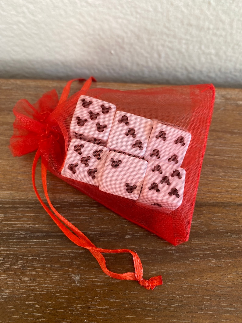 DICE Mickey Mouse Ears Set of 5 or 6 Dice Perfect for | Etsy