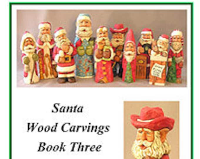 Whittling Patterns How to Whittle Original Santa Wood - Etsy