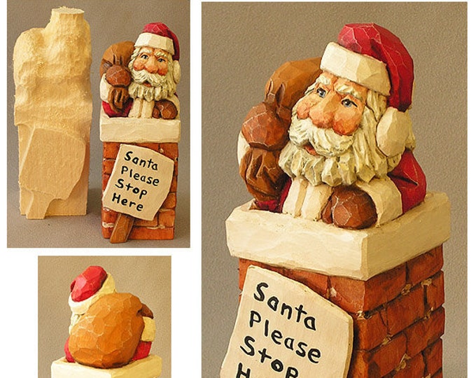 Roughout for Bell Ringing Santa Claus Basswood Ready to Carve - Etsy Canada