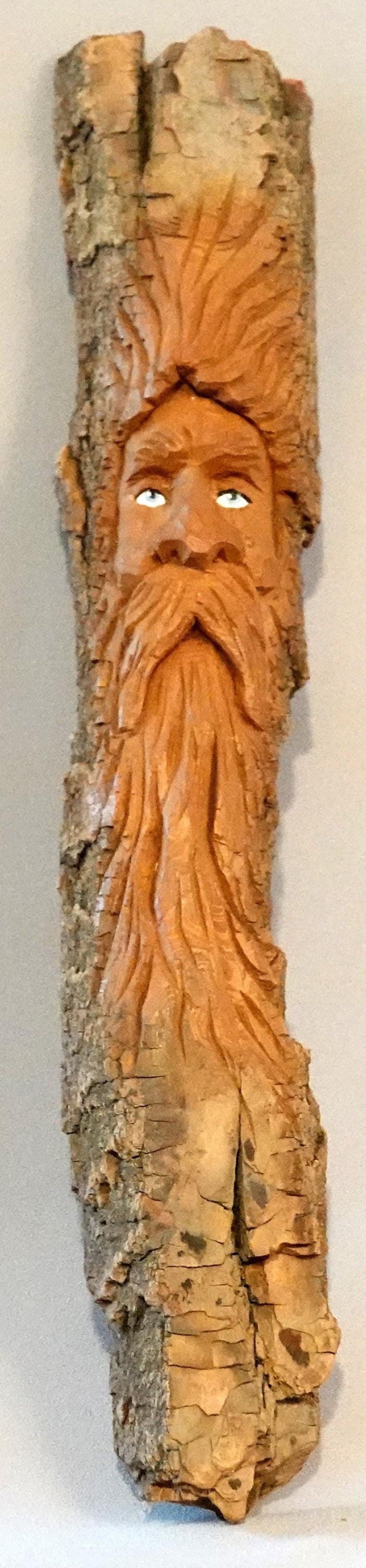 Wood Carving, Cottonwood Bark, Hand Carved, Carved Original, Wood ...