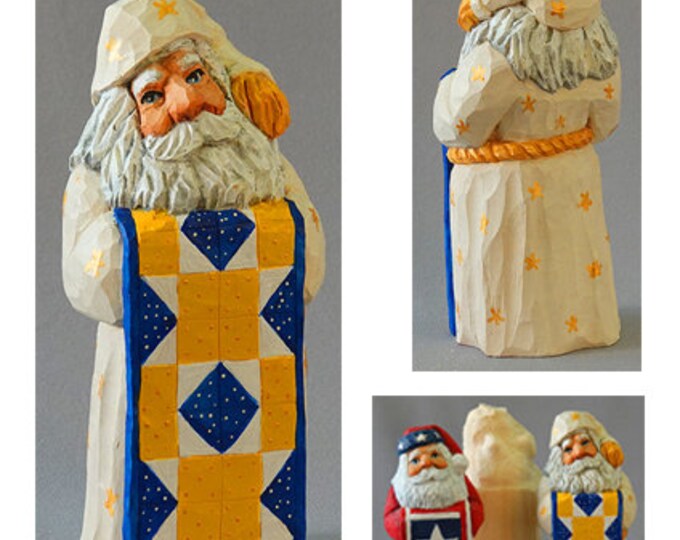 Carving Blanks, Wood Carvings, Original, Mixing Bowl Chef Santa Claus ...