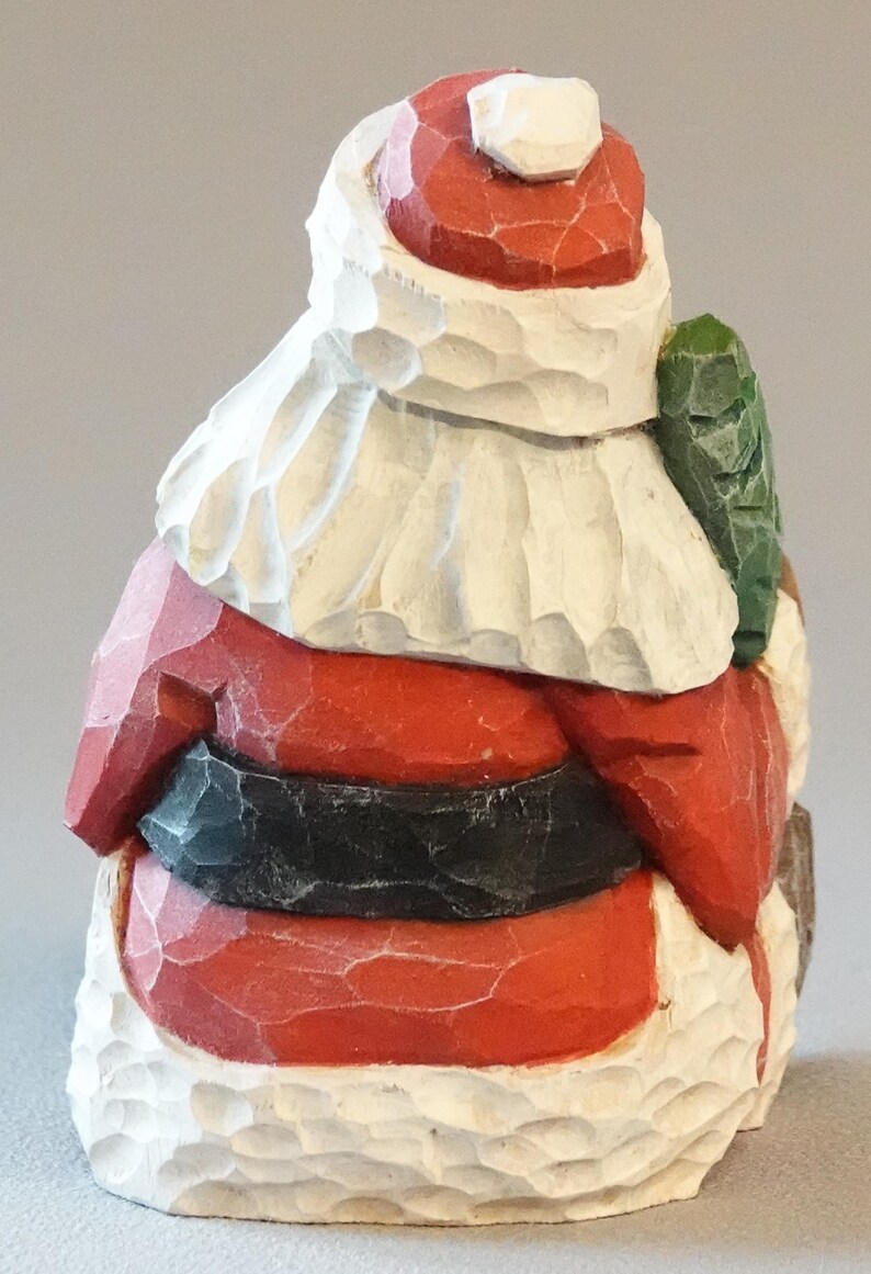 Traditional Santa Figurines, Handcrafted Santa Décor, Holiday ...