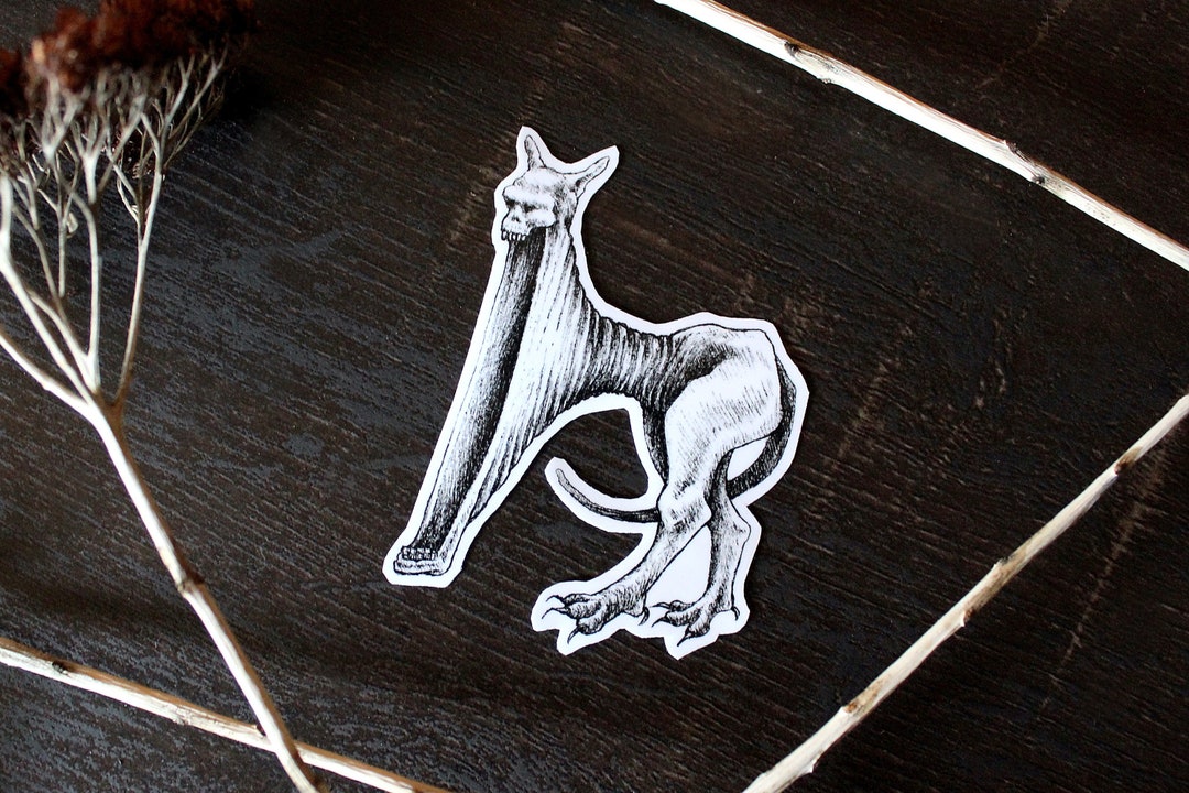 The Walking Hunger — Stickers — Horror Ink Art — Dark Monster Gift ...