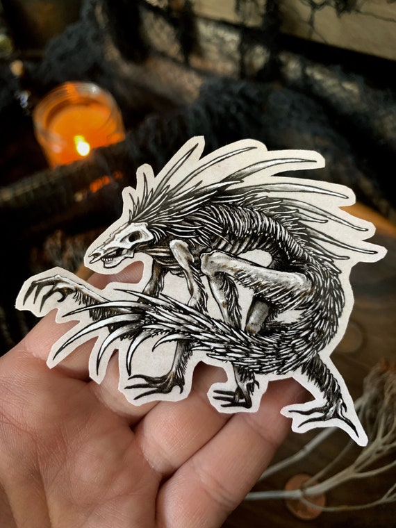 Skinwalker Stickers Navajo Folklore Art Skull Monster - Etsy