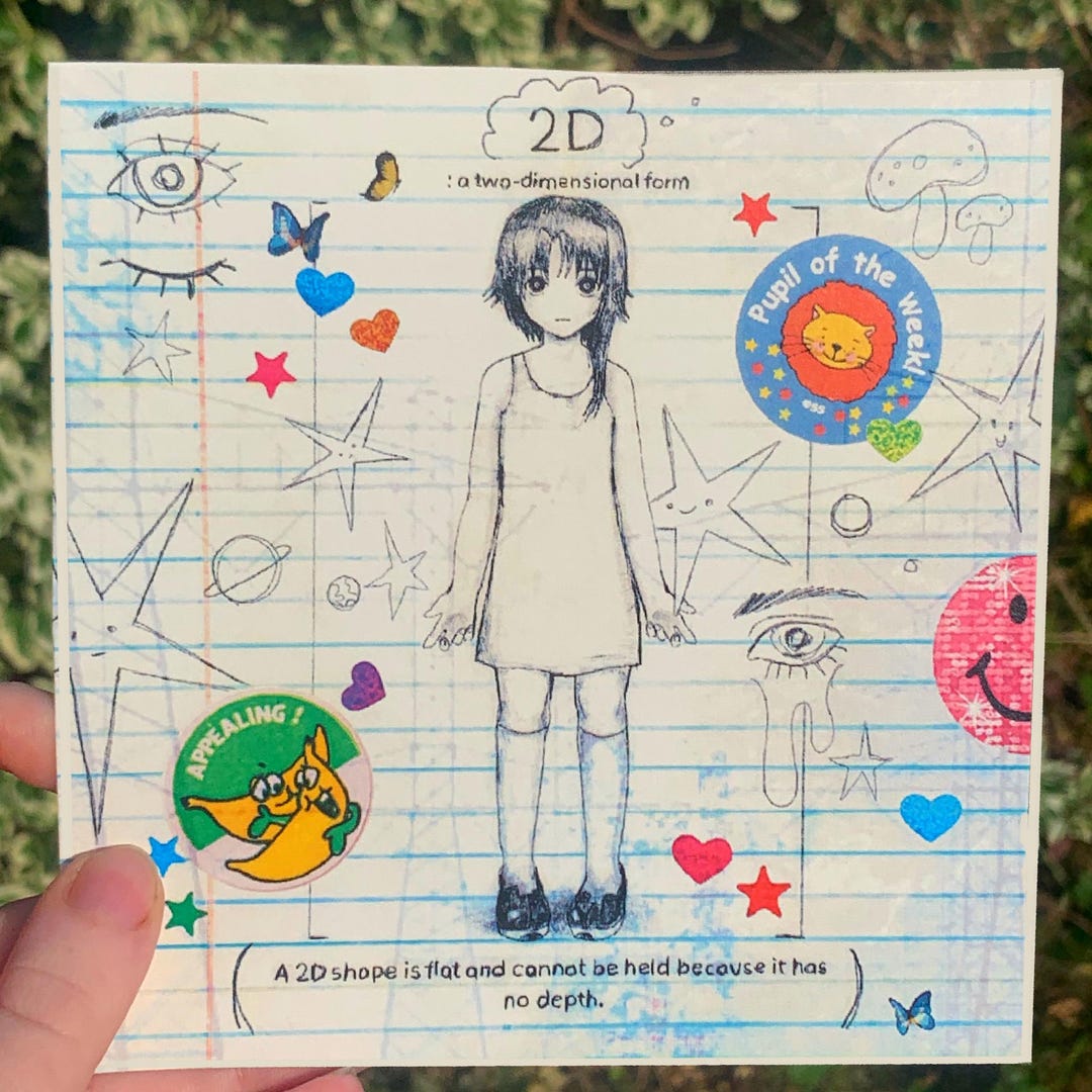 Hand Drawn Lain - Etsy