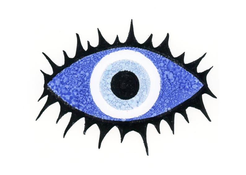 Evil Eye Art Print Spiritual Art Blue Eye Protective Eye Etsy