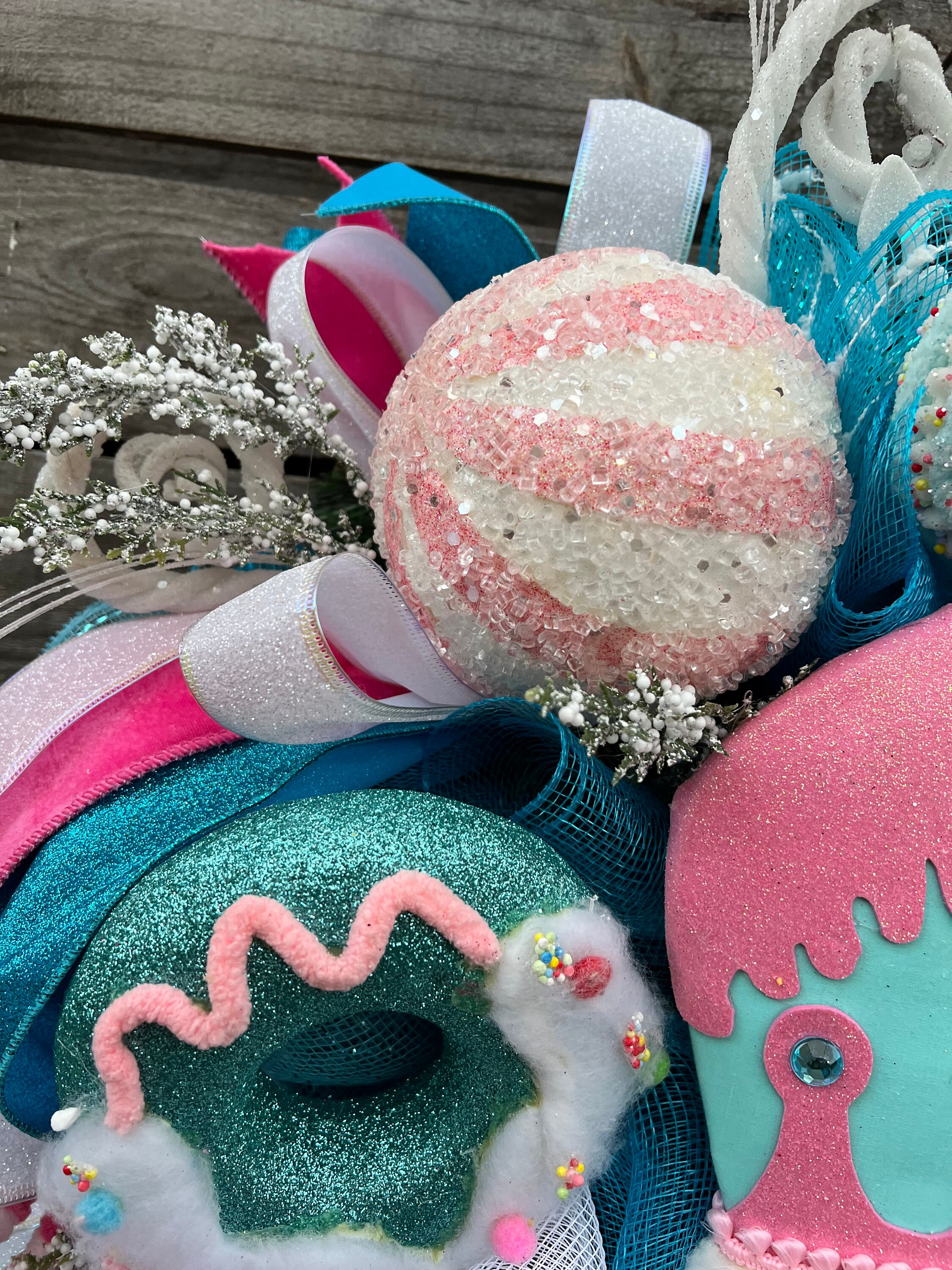 Nutcracker Christmas Wreath: Handmade Candy Land Holiday Decor - Etsy