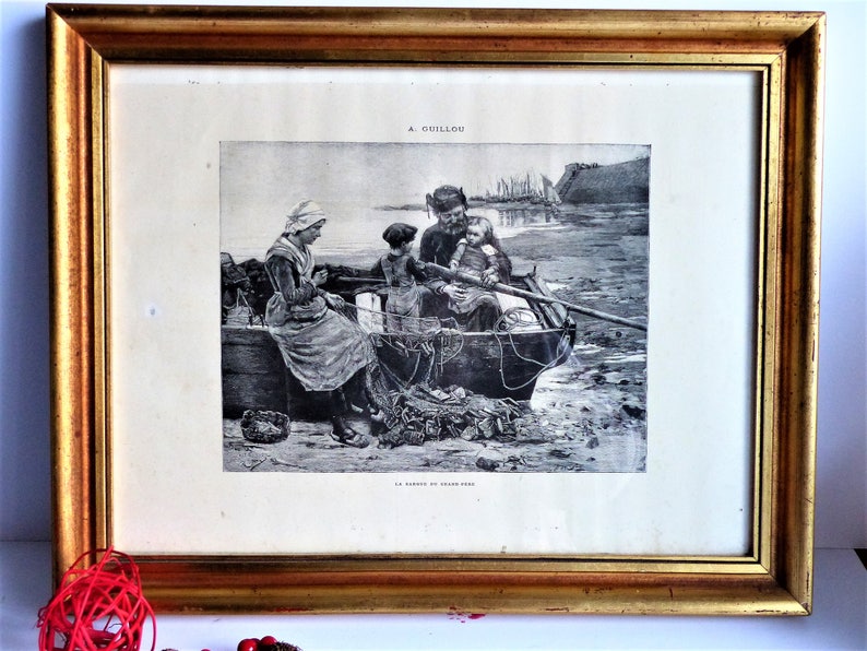 French Lithograph Print by the Famous French Artist A. - Etsy