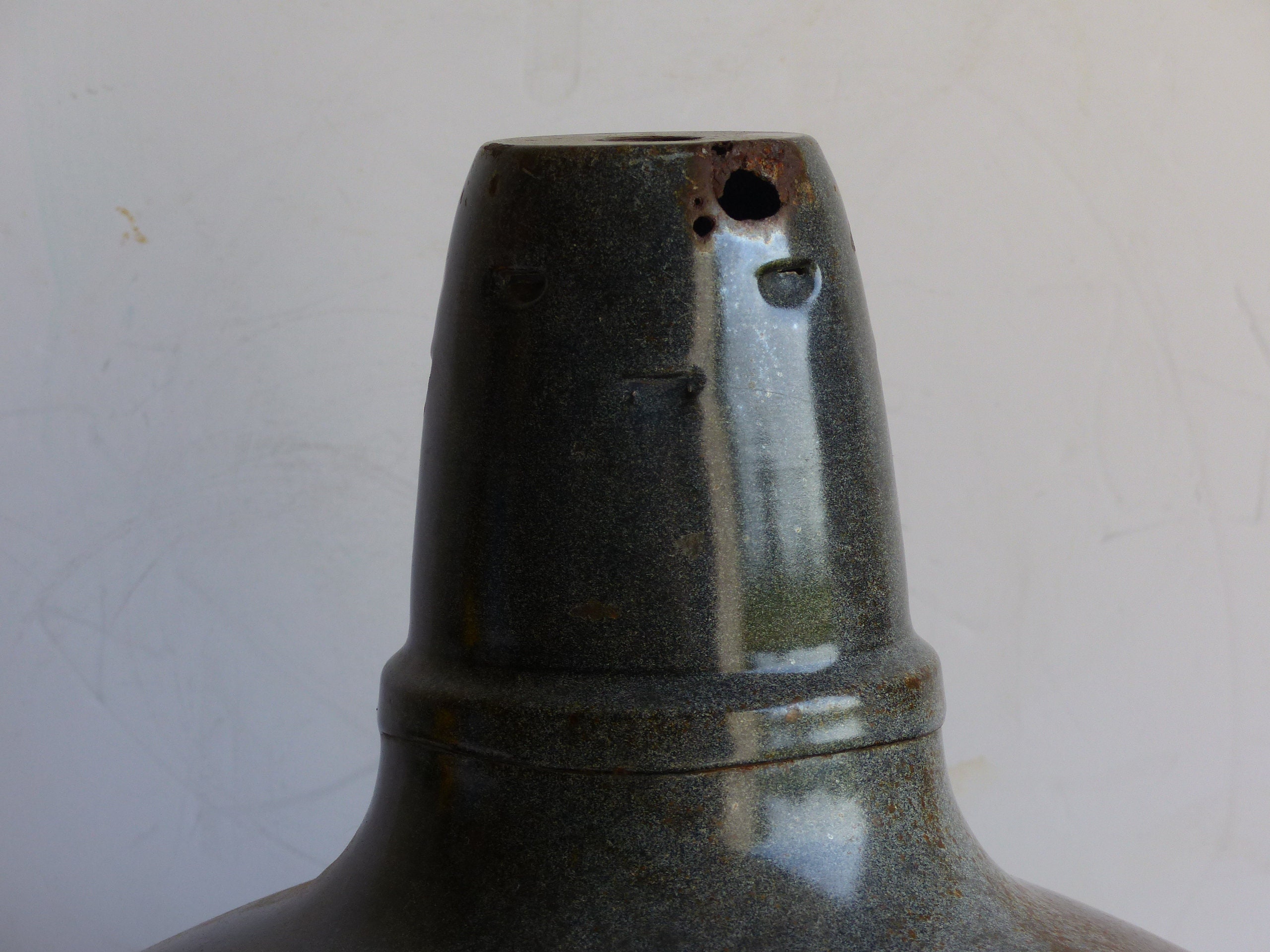 Large Industrial Lamp Shade Dark Gray Metal Industrial Lamp | Etsy