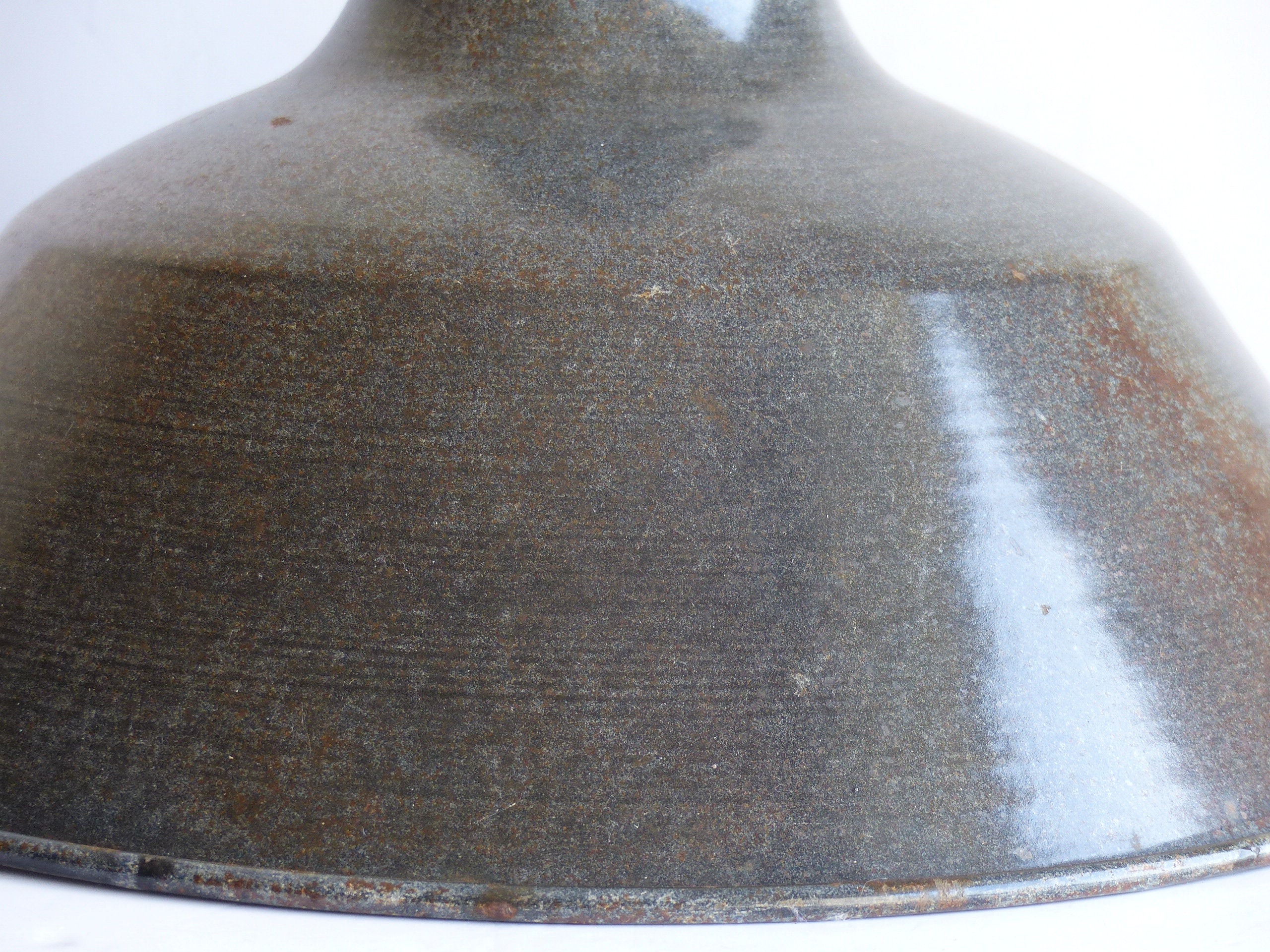 Large Industrial Lamp Shade Dark Gray Metal Industrial Lamp | Etsy