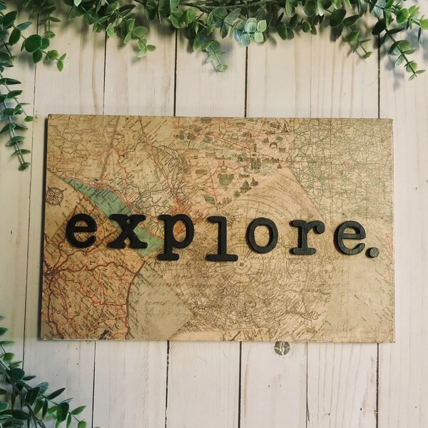 Explore Sign - Etsy
