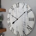 Large Wall Clock / 18 42 / Farmhouse Clock / - Etsy