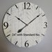 Large Wall Clock / 18" - 42" / Farmhouse Clock / Oversized Wall Clock ...