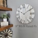 Large Wall Clock / 18 42 / Farmhouse Clock / Oversized Wall Clock - Etsy