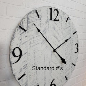 Large Wall Clock / 18" - 42" / Farmhouse Clock / Oversized Wall Clock ...