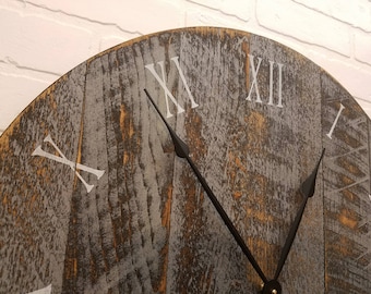 Rustic Wall Clock - Etsy