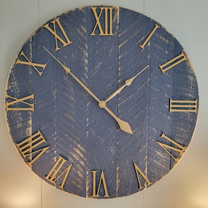 Large Wall Clock / 18" - 42" / Farmhouse Clock / Oversized Wall Clock ...