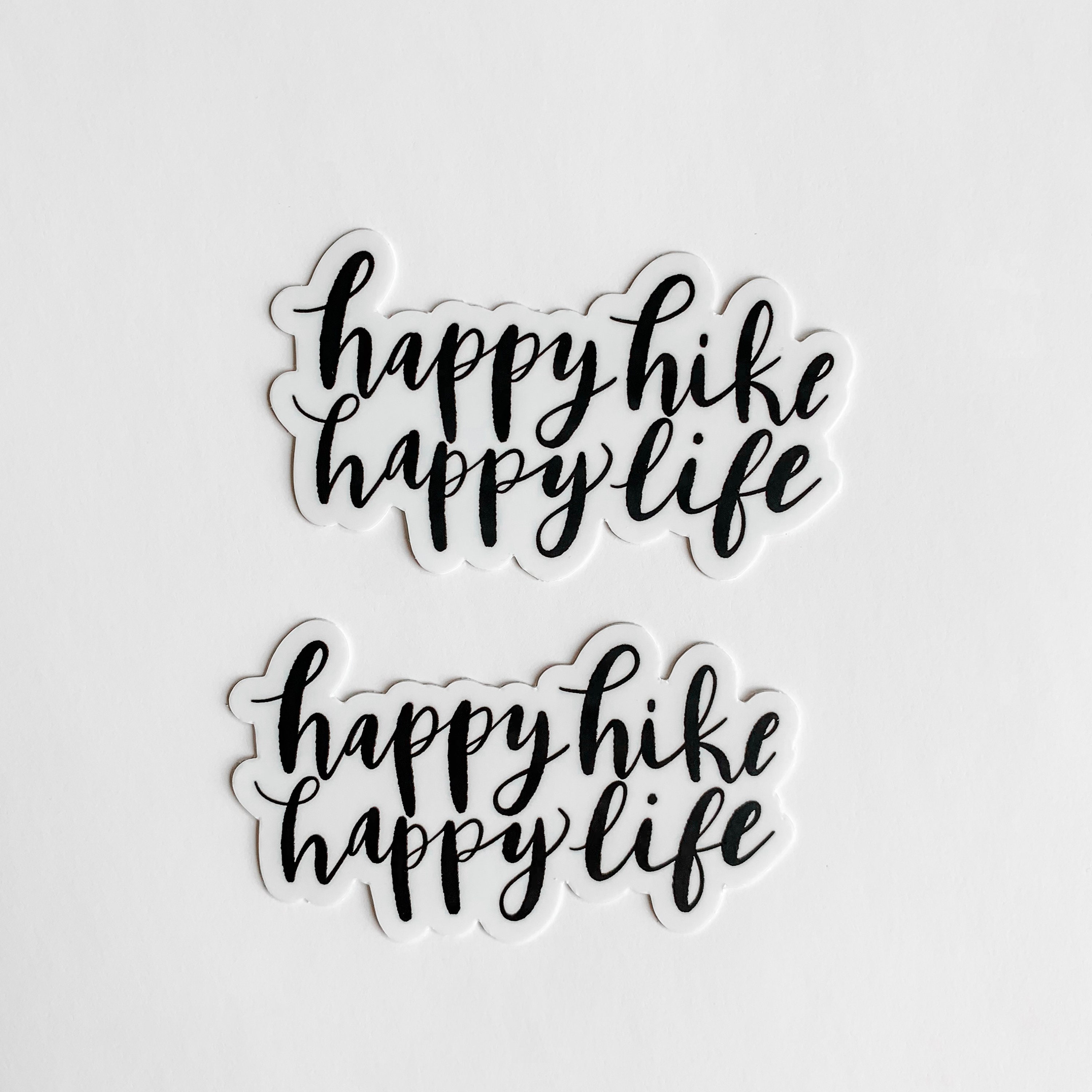 Happy Hike Happy Life Sticker Decal Hand Lettered Vinyl RV | Etsy