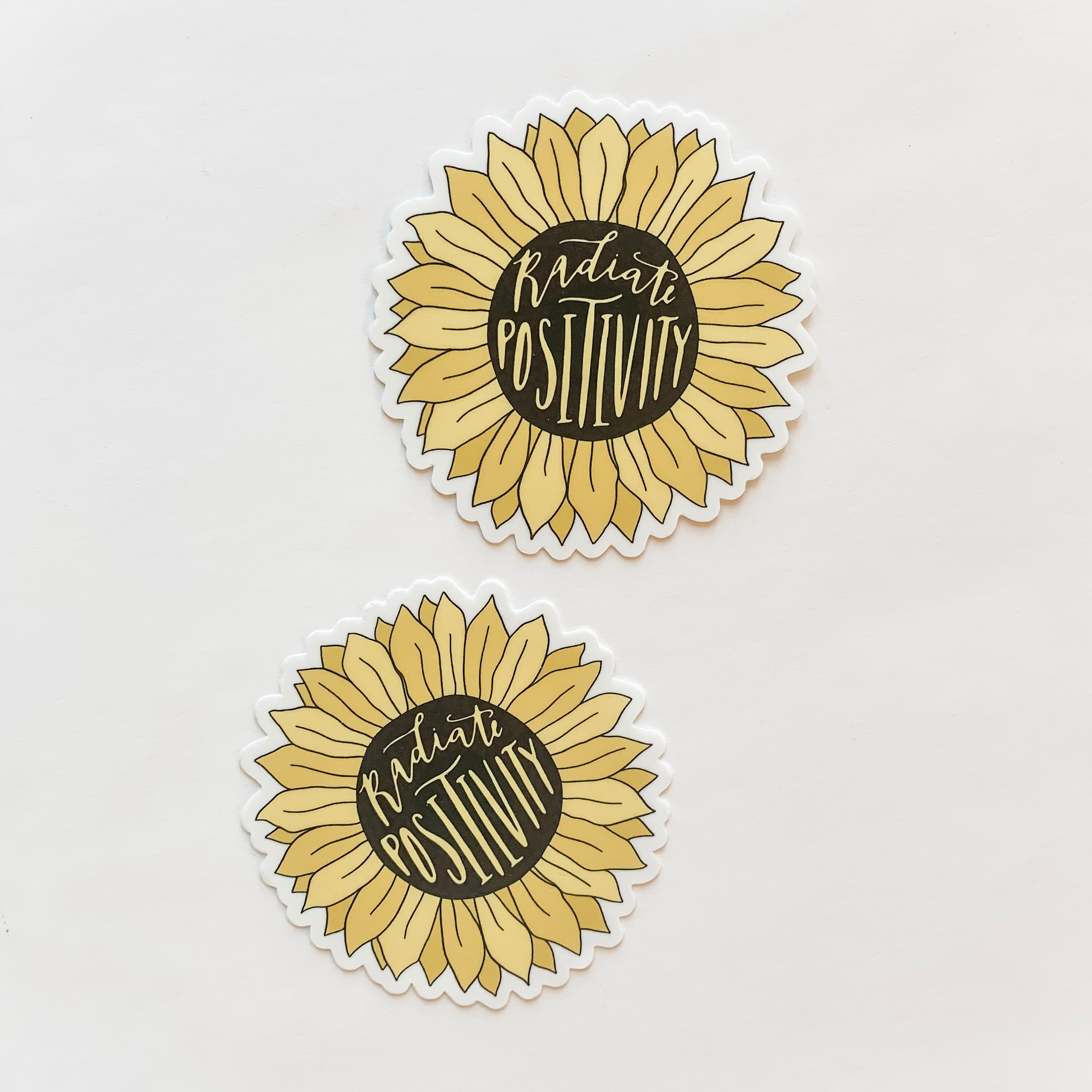 Radiate Positivity Sunflower Sticker Decal Vinyl RV Car | Etsy