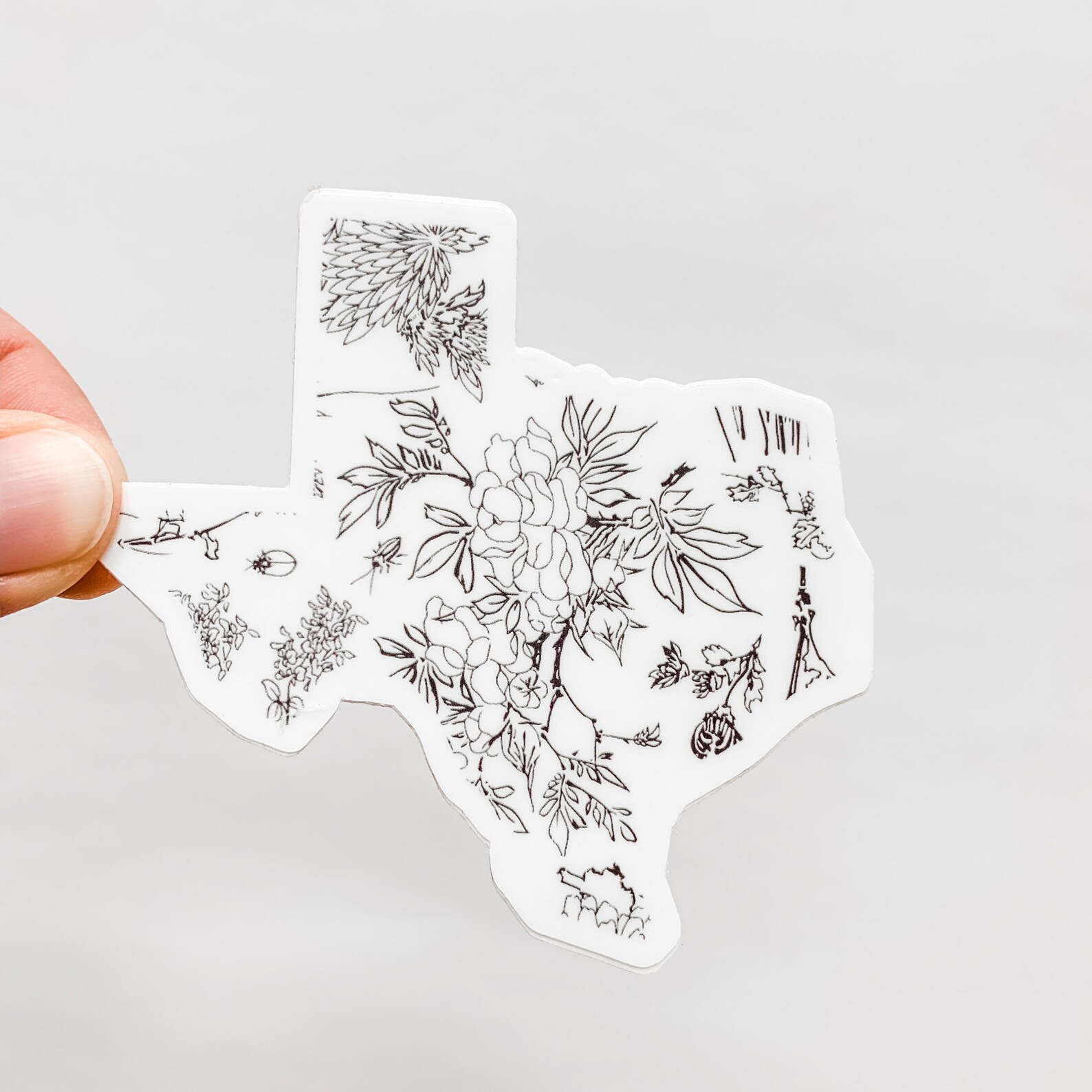 Texas State Botanical Sticker Decal vinyl RV car laptop | Etsy