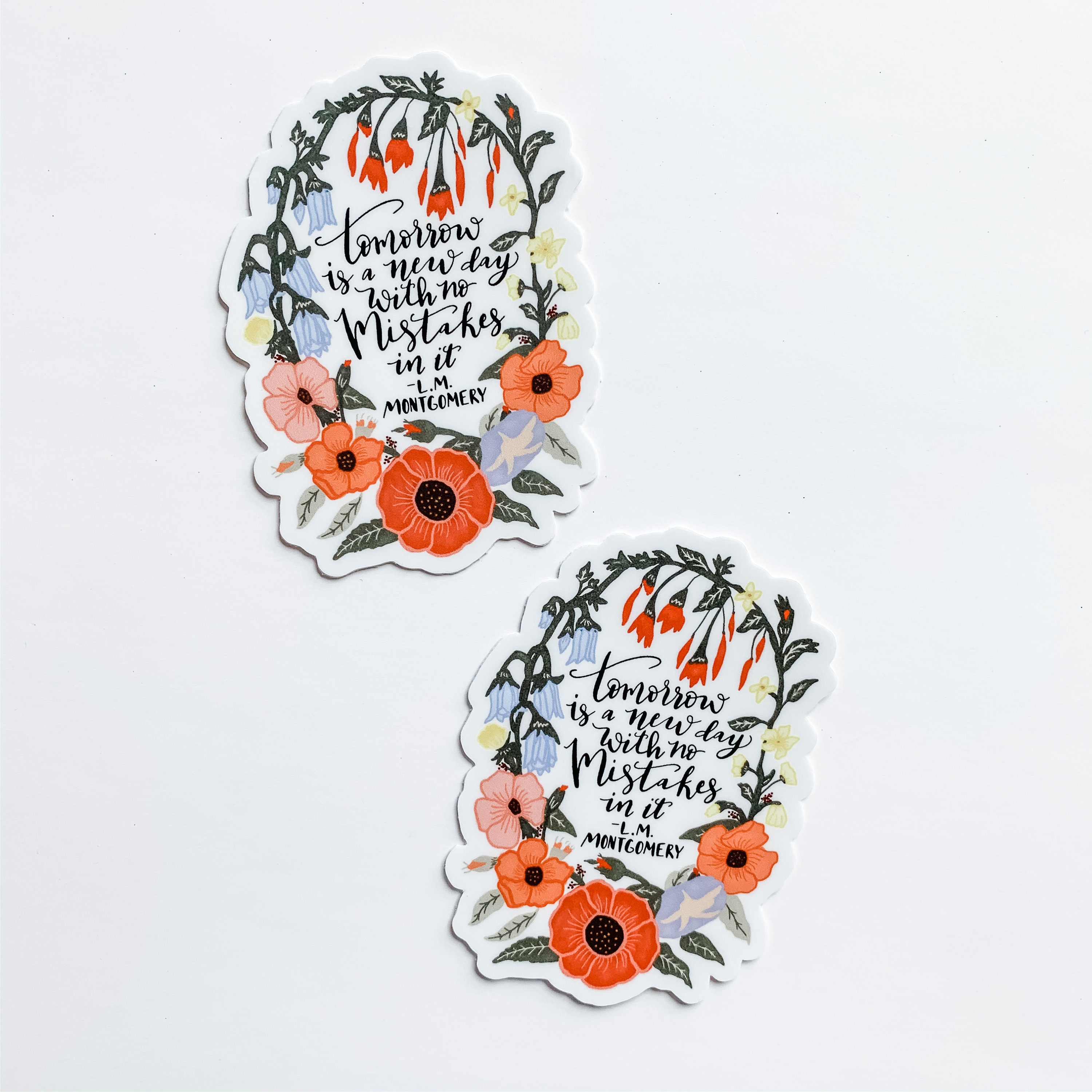 New Day Floral Sticker Decal Vinyl RV Car Laptop State - Etsy