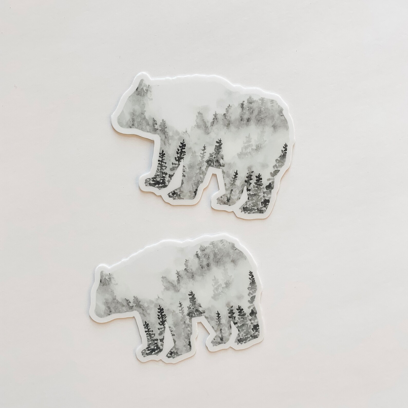 Black Bear Forest Watercolor Sticker Decal Vinyl RV Car - Etsy