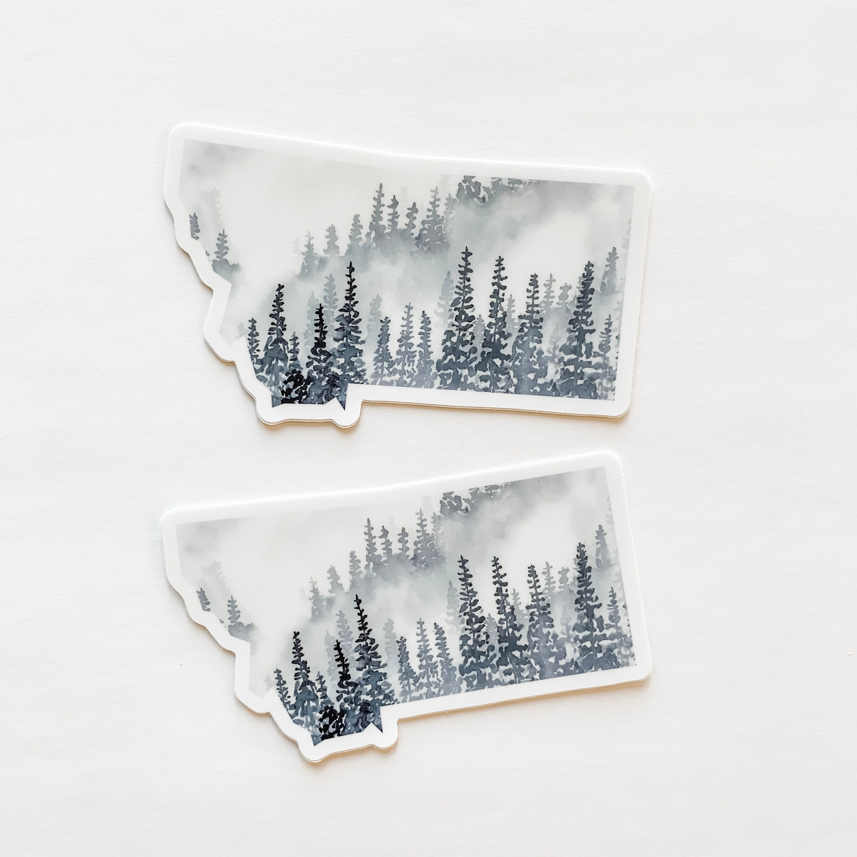 Montana State Forest Gray Sticker Decal Vinyl RV Car Laptop - Etsy