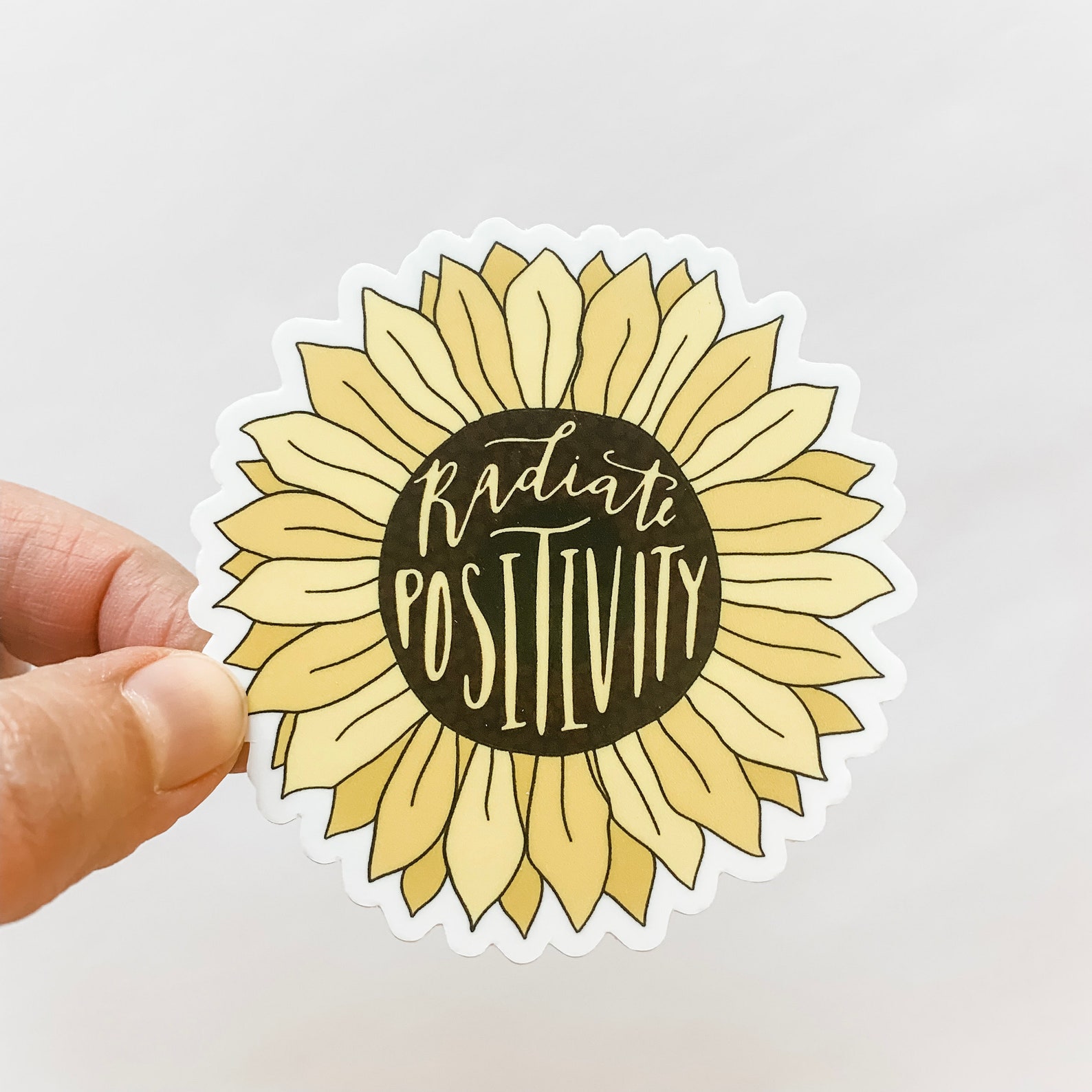 Radiate Positivity Sunflower Sticker Decal Vinyl RV Car | Etsy
