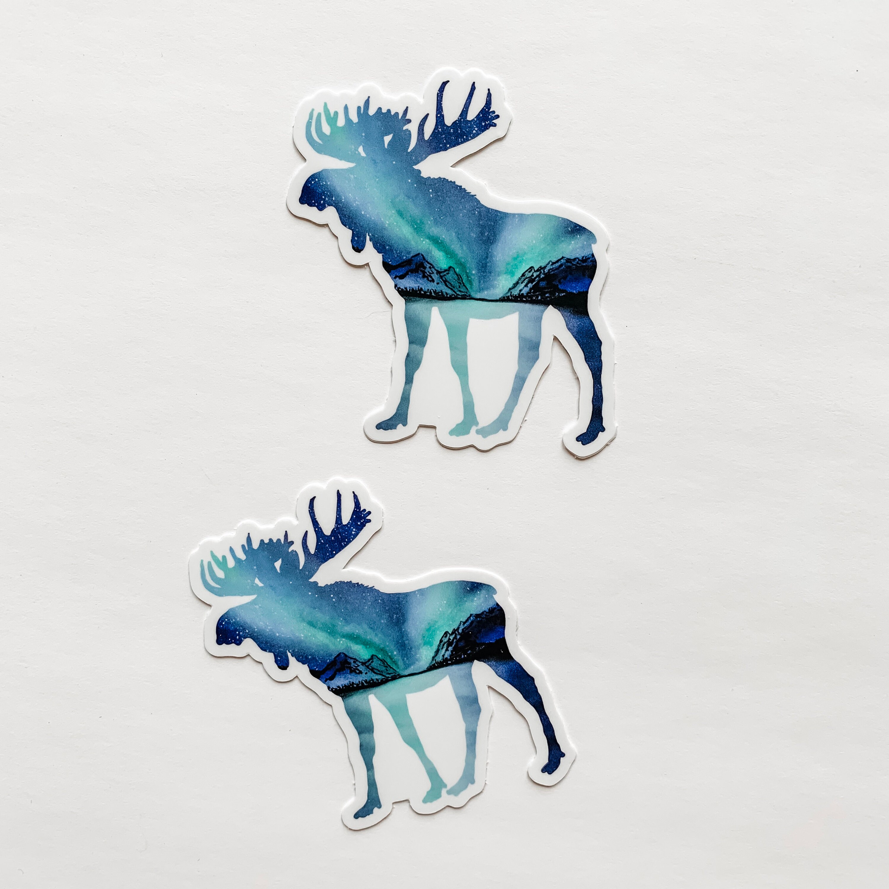 Moose Northern Lights Sticker Decal Vinyl RV Car Laptop Home - Etsy