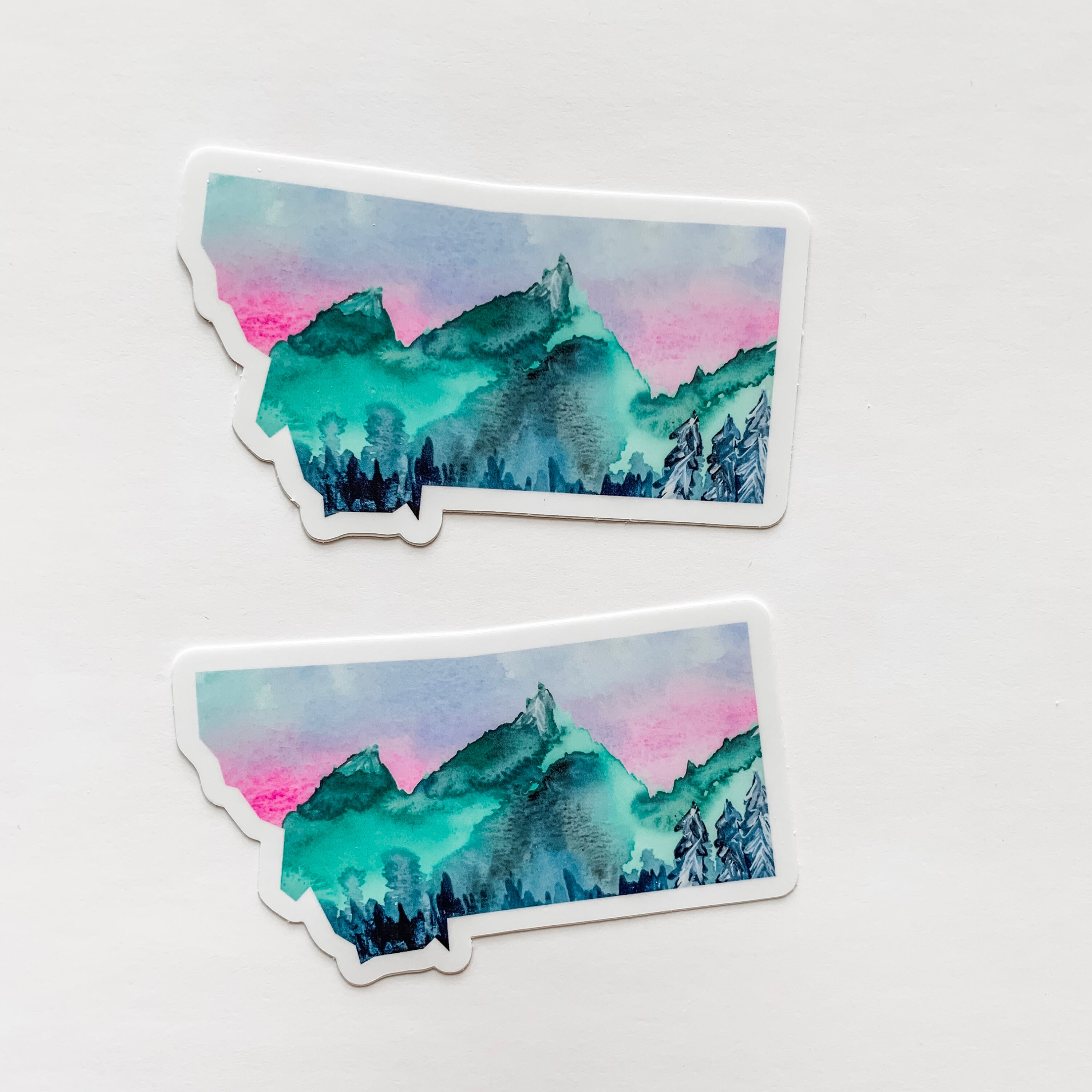 Montana State Mountains Sticker Decal Vinyl RV Decal Car - Etsy