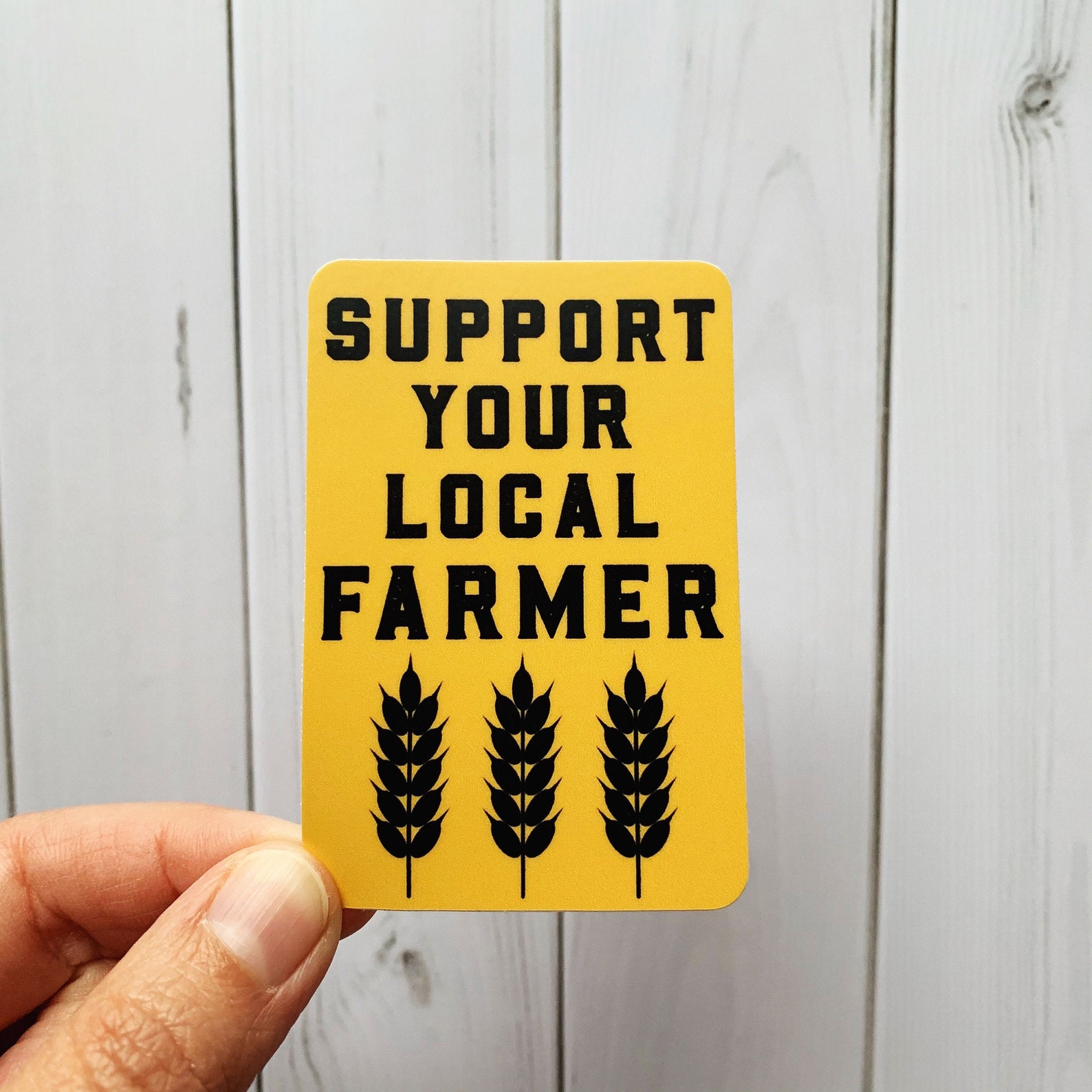 Support Your Local Farmer Sticker Decal Vinyl RV Car - Etsy UK