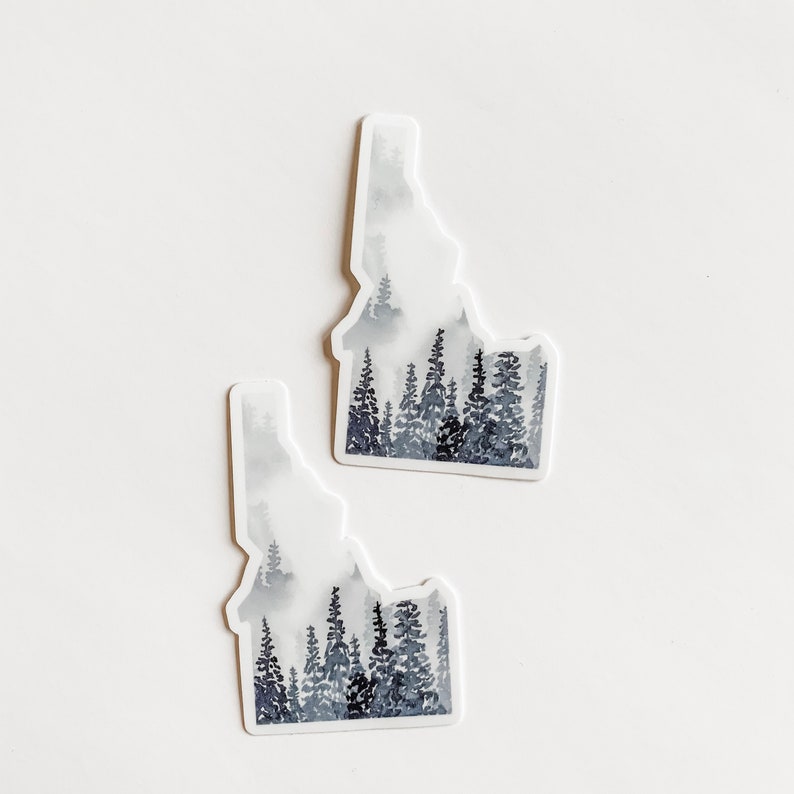 Idaho State Forest Gray Sticker Decal Vinyl Sticker RV Car - Etsy
