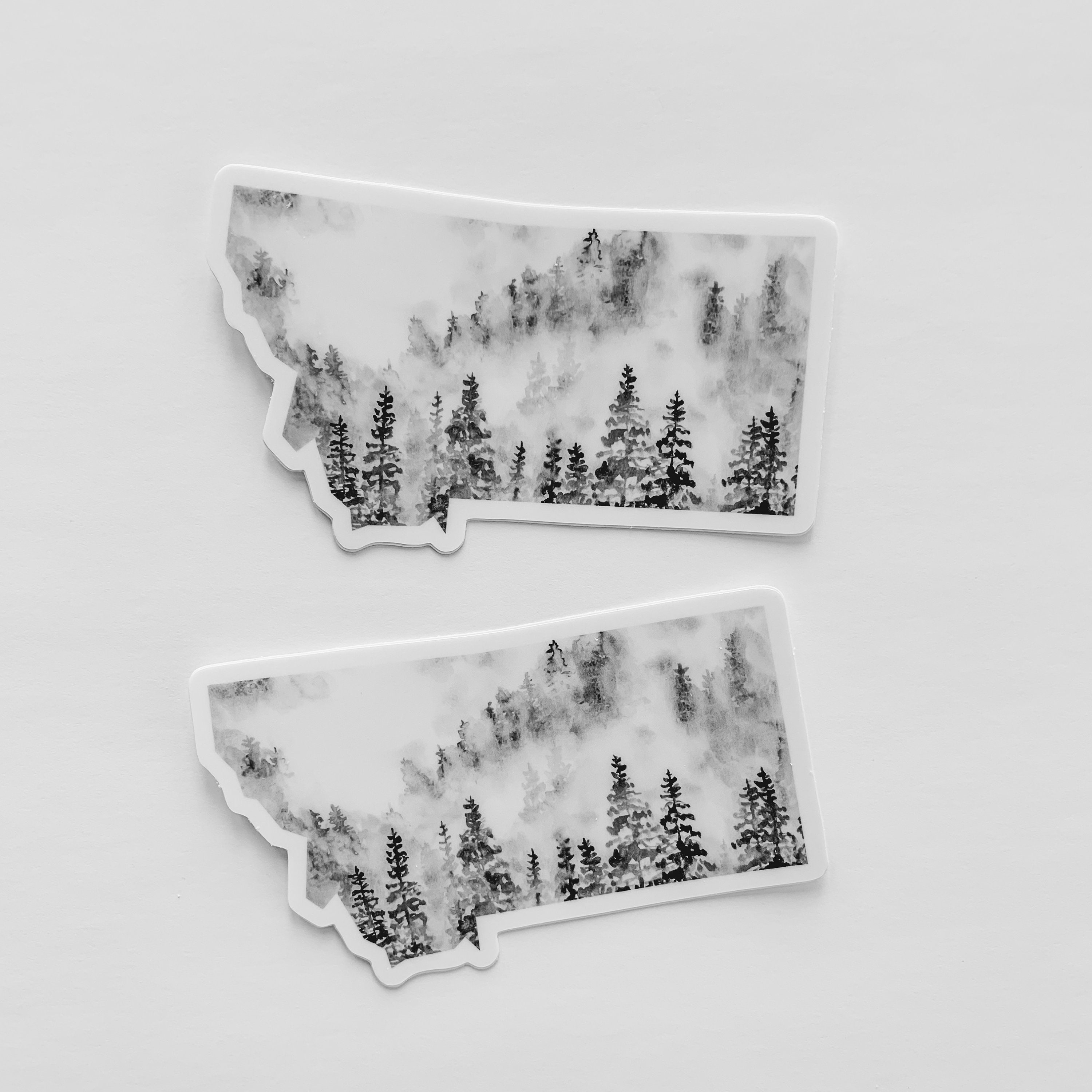 Montana State Forest Black Sticker Decal Vinyl Sticker RV - Etsy