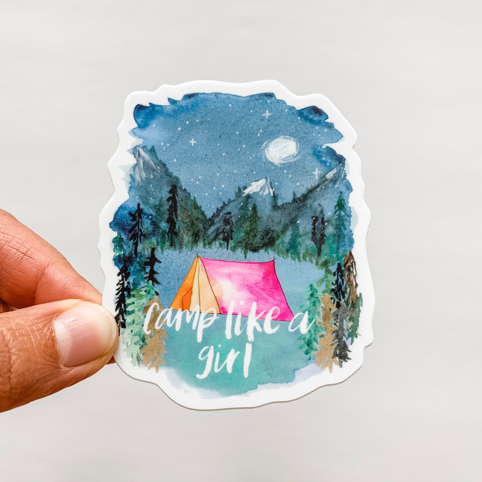 Camp Like A Girl Sticker Decal Vinyl RV Decal Car Decal | Etsy