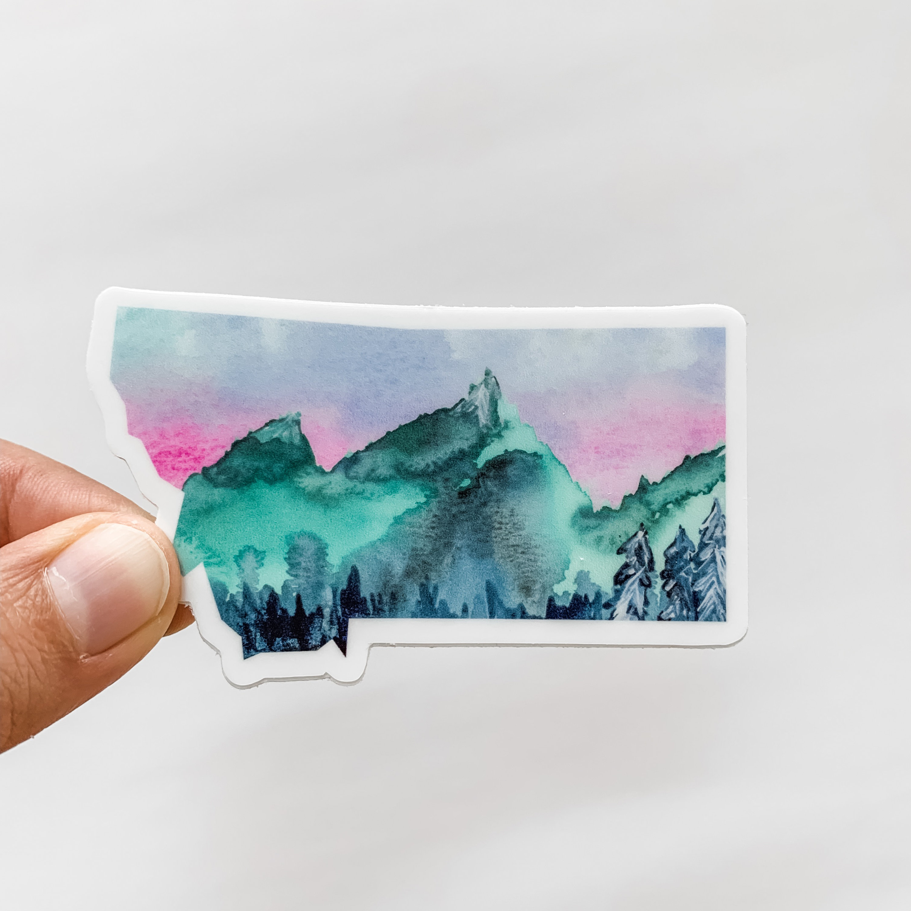 Montana State Mountains Sticker Decal Vinyl RV Decal Car - Etsy