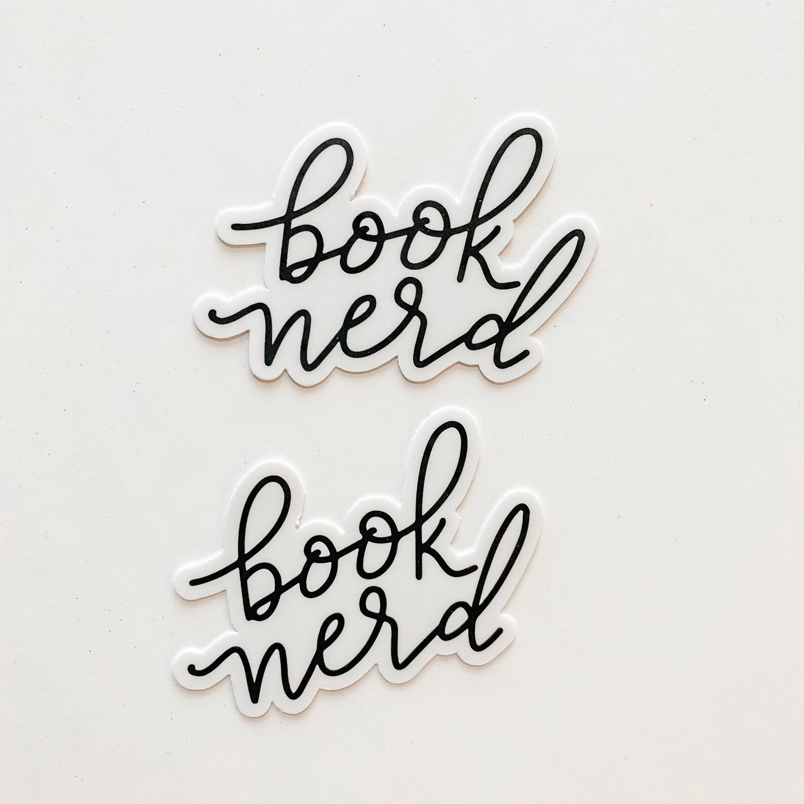 Book Nerd Sticker Decal Hand Lettered, Vinyl RV Car Laptop Home Water ...